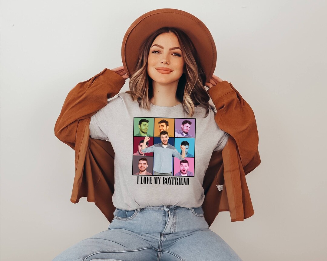 Custom Photo T-shirt, Boyfriend Shirt, Lover Shirt, Personalized Gift ...