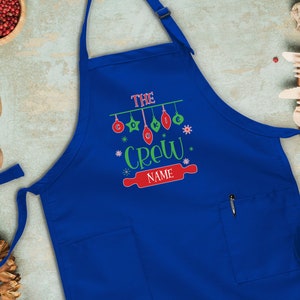 The Cookie Crew Apron, Personalized Apron, Name Apron, Custom Kitchen ...