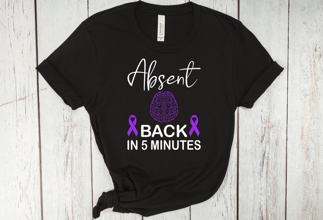 Absent T-shirt, Epilepsy Awareness Shirt, We Wear Purple ...