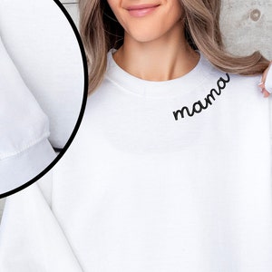 Mama Sweatshirt, Embroidery Design Hoodie, Custom Children Name ...