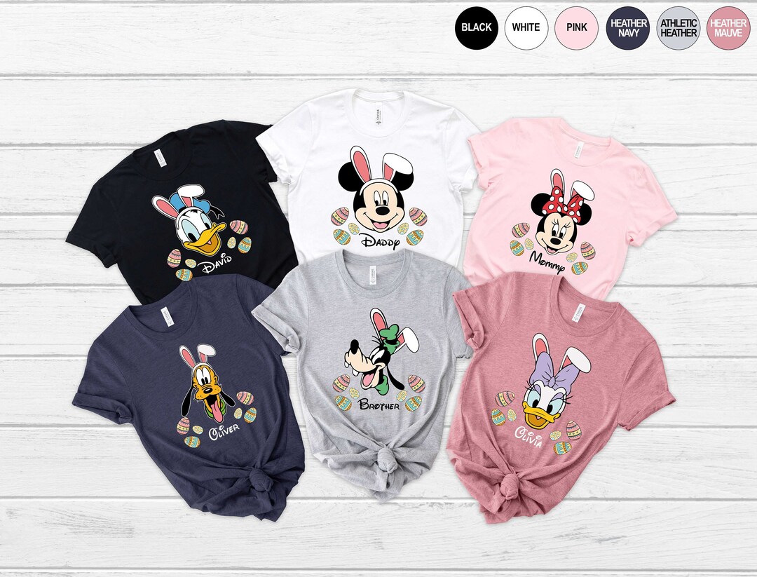 Personalized Easter Family Shirts, Disney Easter Shirt, Mickey Mouse ...