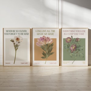 Triple Print Set, Taylor Swift Digital Poster, Marjorie Print, Long ...