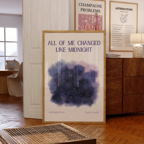 Taylorswift Midnight Rain - Etsy