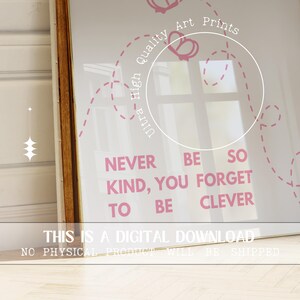 Marjorie Clever and Kind, Taylor Swift Poster, Girly Fast Gift, Pink ...