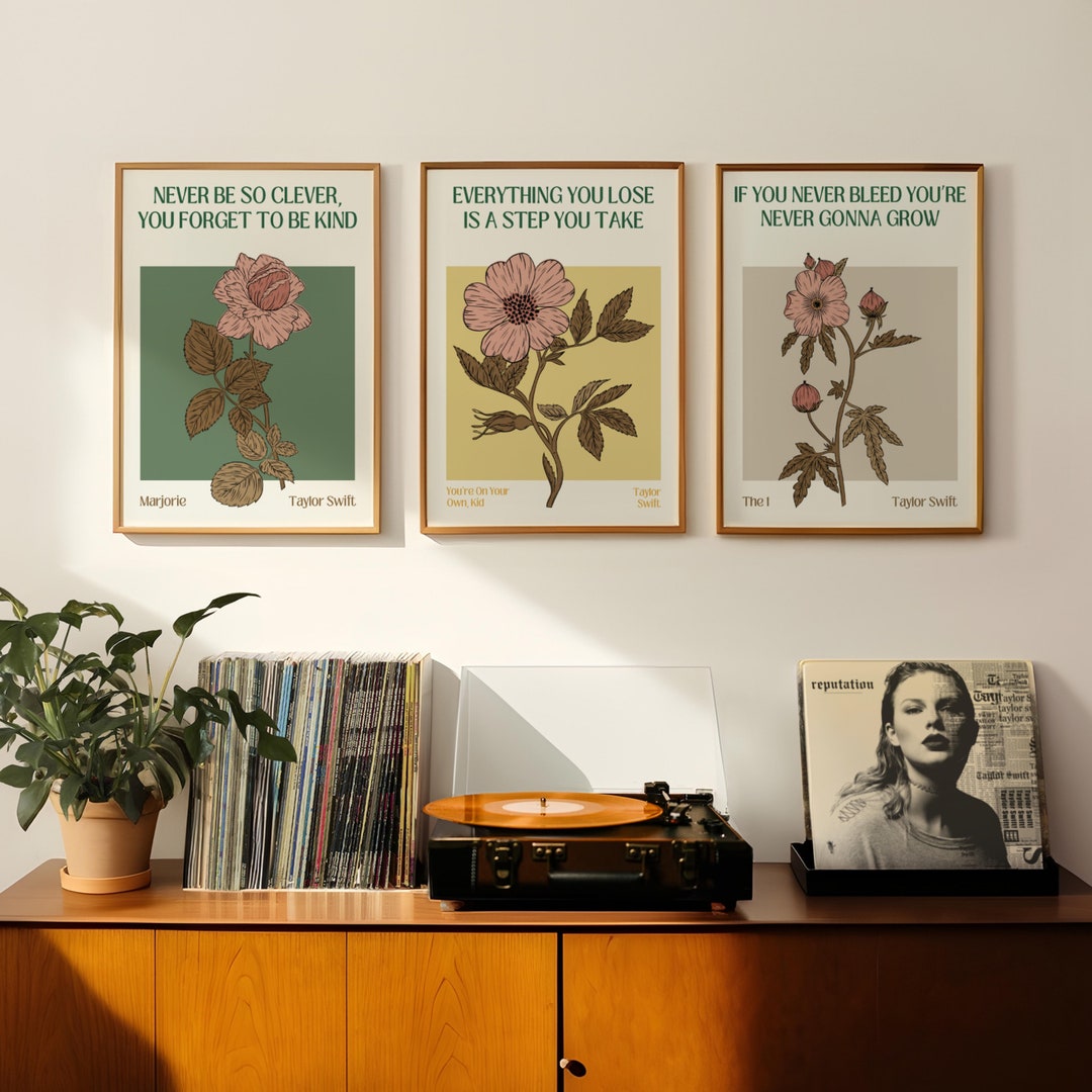 Triple Print Set Taylor Swift Digital Poster Taylor August - Etsy UK