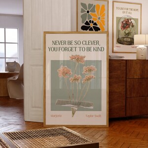 Marjorie Clever and Kind, Taylor Swift Poster, Fast Gift, Swiftie ...
