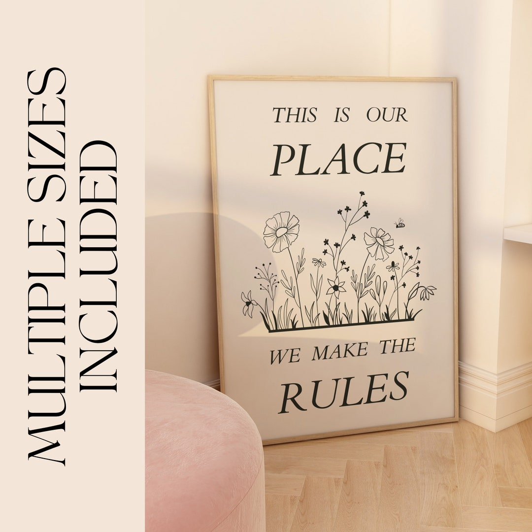 Lover Taylor Swift Poster, This is Our Place We Make the Rules Song ...