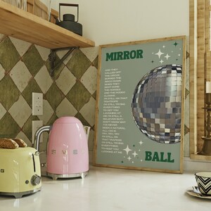 Taylor Swift Mirror Ball Poster, Trendy Prints, Mirror Ball Digital ...