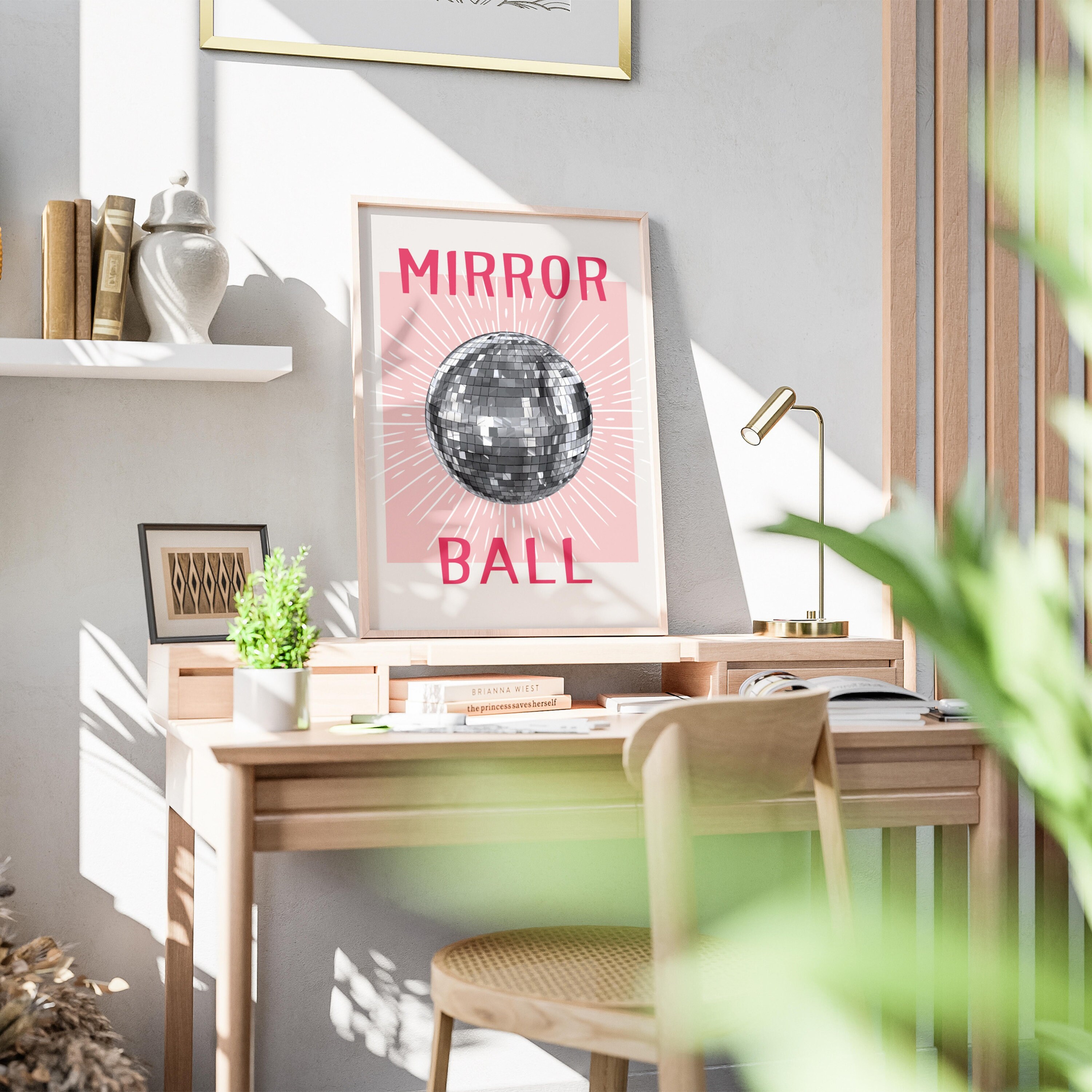 Taylor Swift Mirror Ball Poster Trendy Prints Pink DIGITAL - Etsy