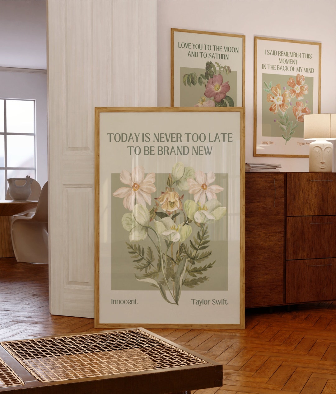 Innocent, Taylor Swift Wall Art, Speak Now Album, Vintage Flower Print ...