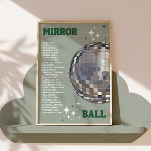 Taylor Swift Mirror Ball Poster, Trendy Prints, Mirror Ball Digital ...