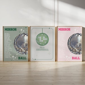 Taylor Swift Mirror Ball Poster, Trendy Prints, Mirror Ball Digital ...