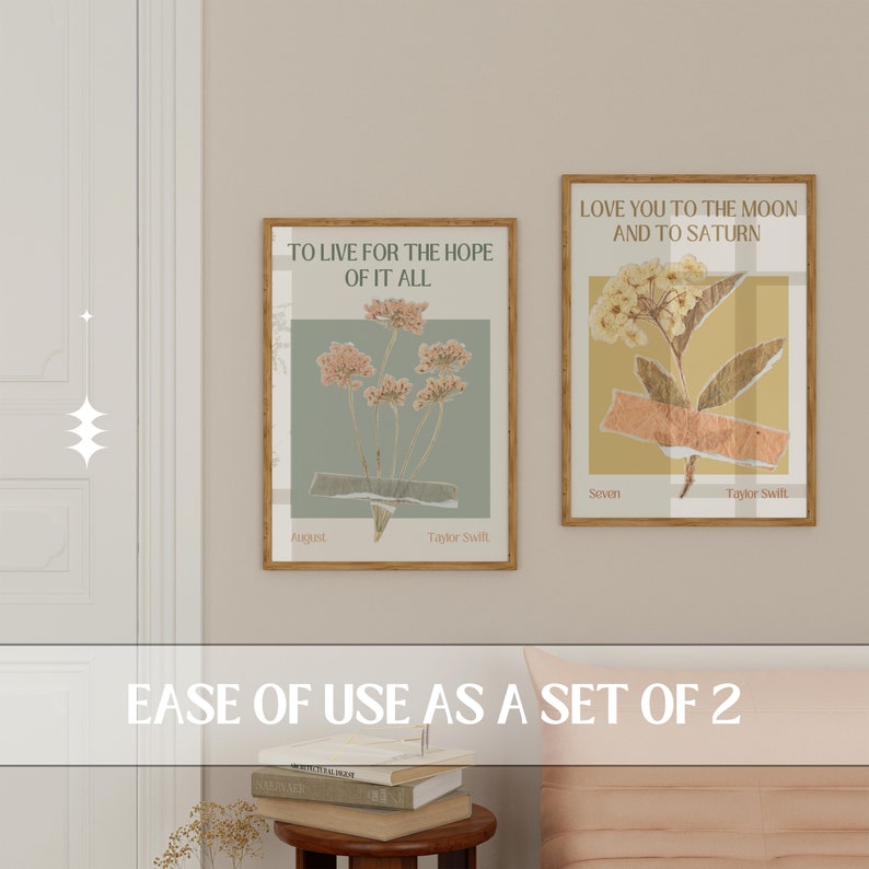 Special Taylor Swift Lyric Poster Set of Four Prints Swiftie - Etsy