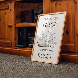 Lover Taylor Swift Poster, This is Our Place We Make the Rules Song ...