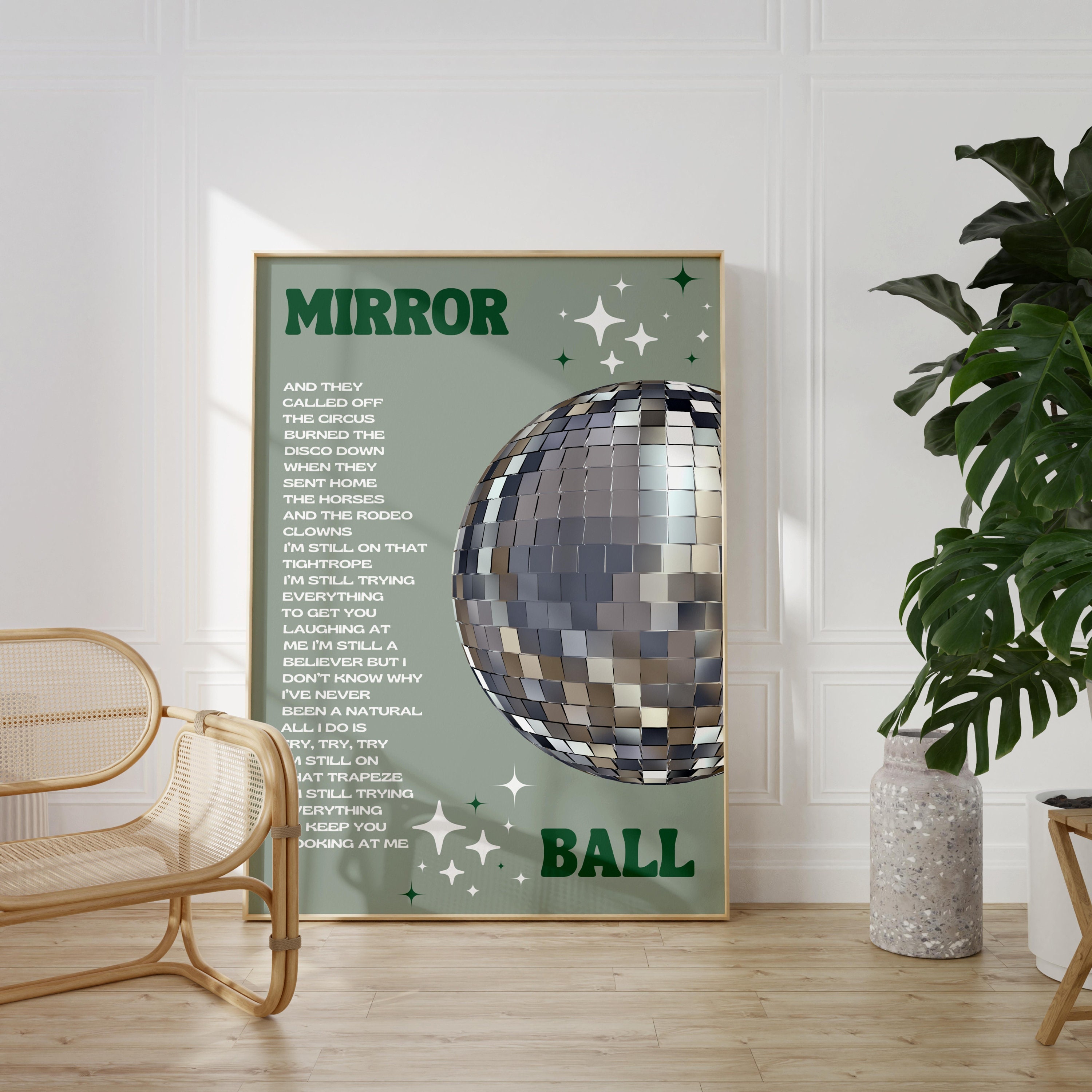 Taylor Swift Mirror Ball Poster Trendy Prints Mirror Ball - Etsy Australia