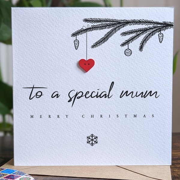 Special Mum Christmas Card - Etsy UK
