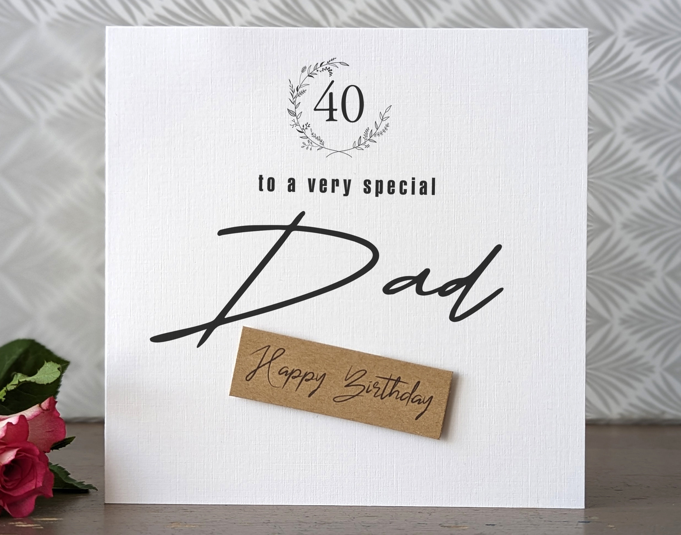 Dad 40th Birthday Card for Dad Personalised 40th Birthday Cards for ...