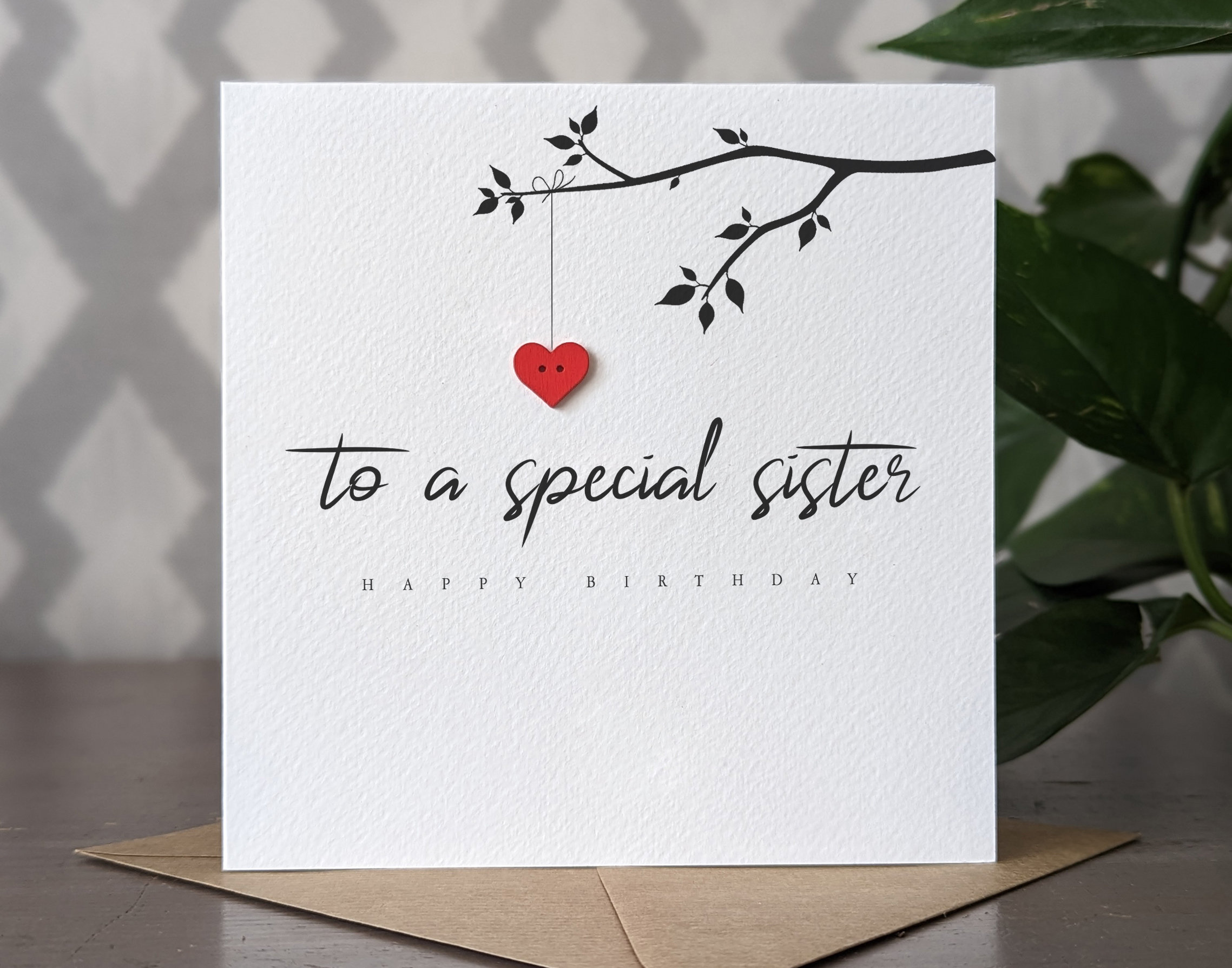 Personalised Sister Card, to A Special Sister Birthday Card, Handmade ...