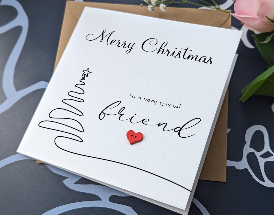 Christmas Card for FRIEND, Handmade Card for Friend, to A Special ...