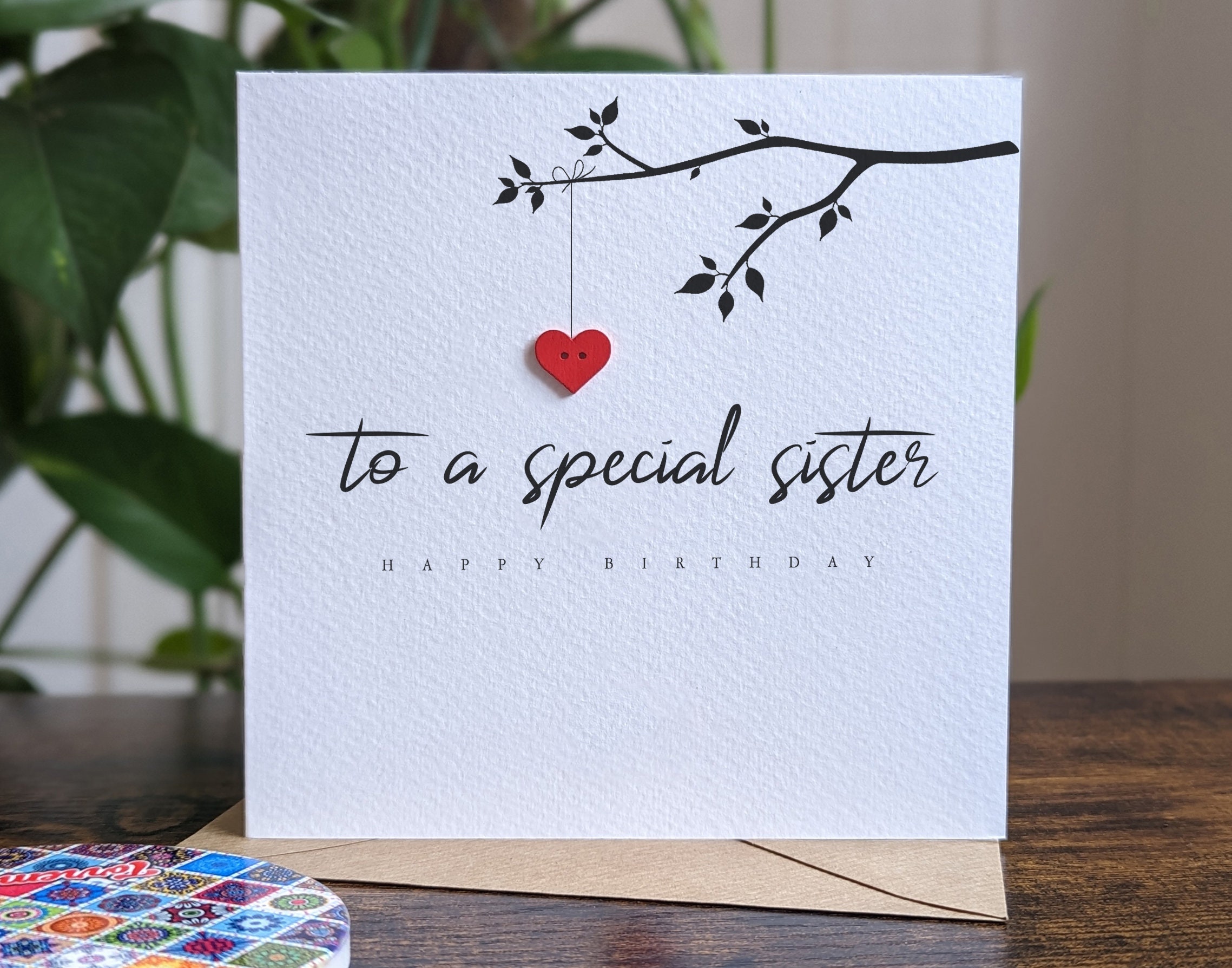Personalised Sister Card, to A Special Sister Birthday Card, Handmade ...