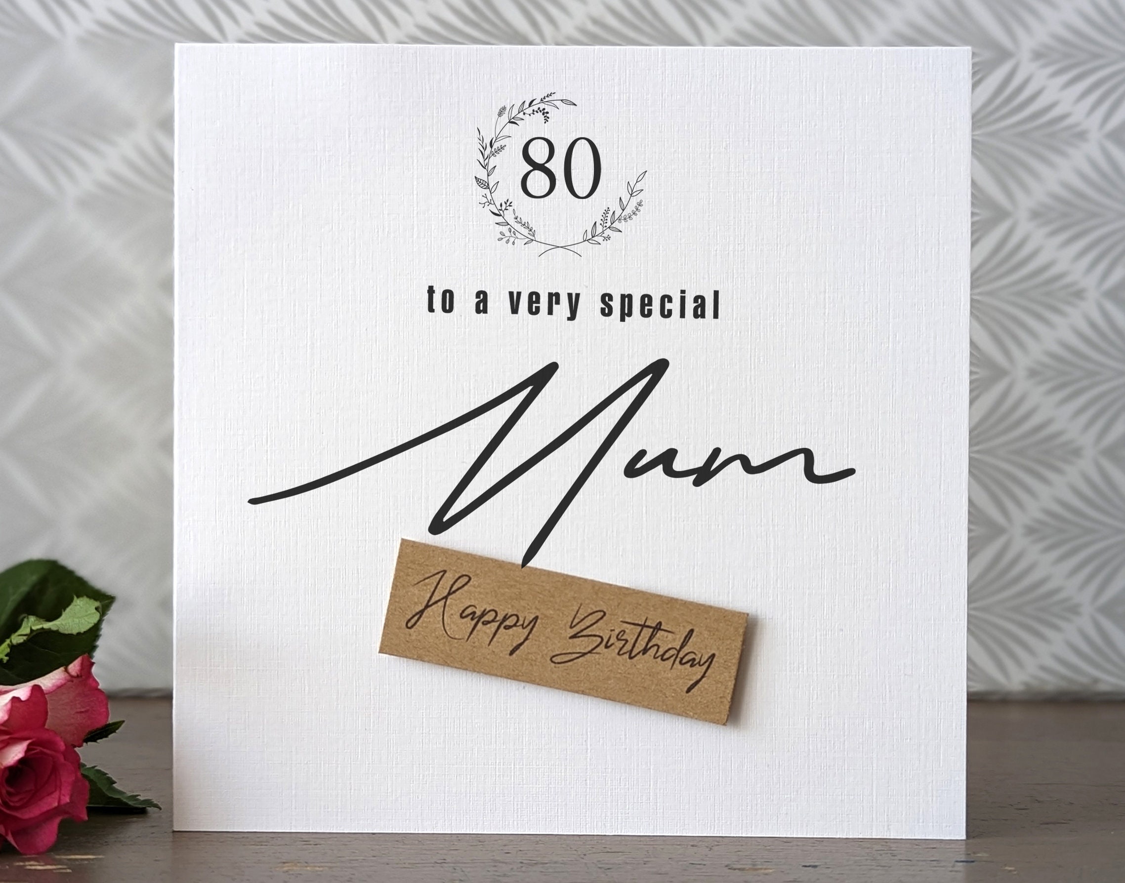 Mum 80th Birthday Card for Mum Personalised 80th Birthday - Etsy