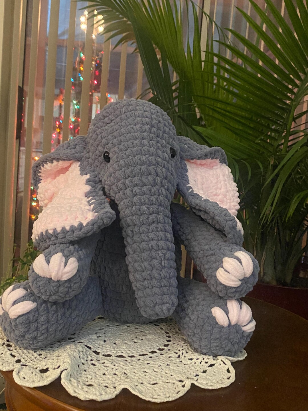 13” Crochet Elephant - Etsy