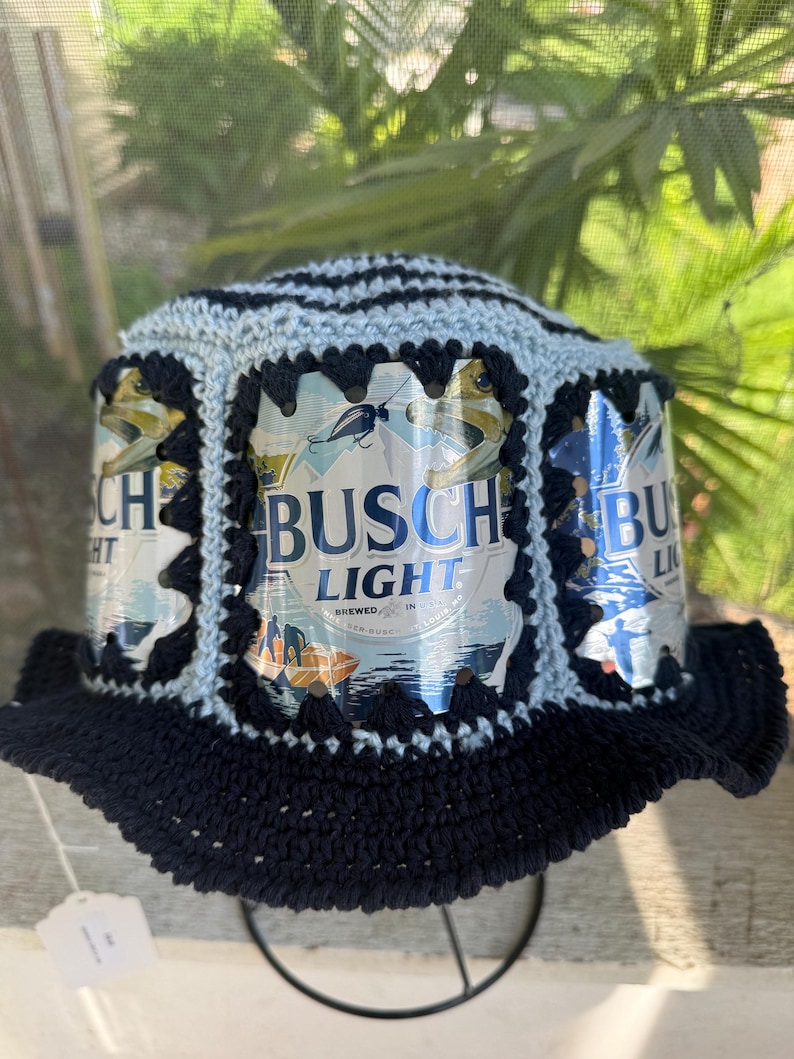 Handmade Crochet Beer Can Bucket Hat - Etsy