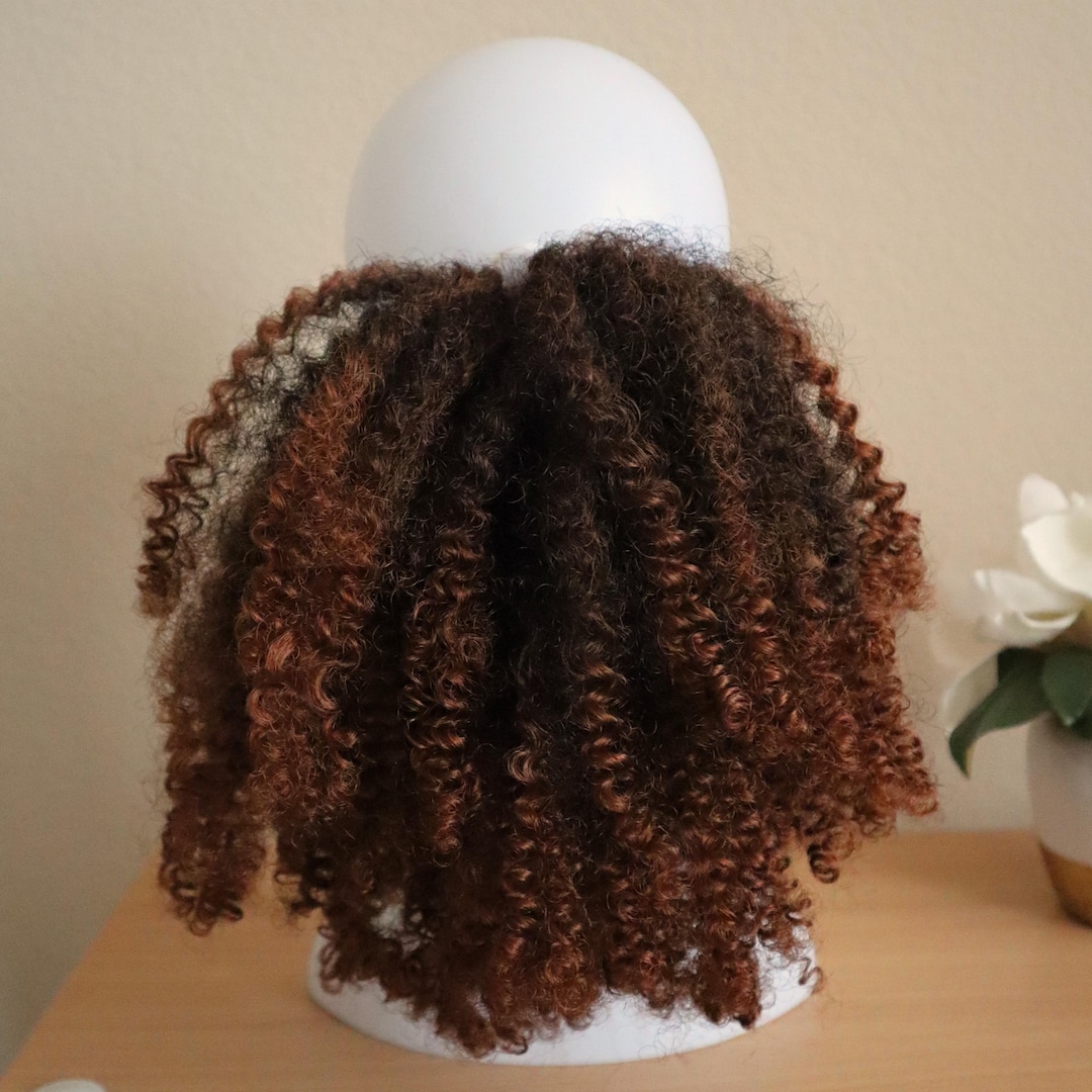 Bohemian Twist Scrunchie: 16 Inch Synthetic Ponytail Extension - Auburn ...