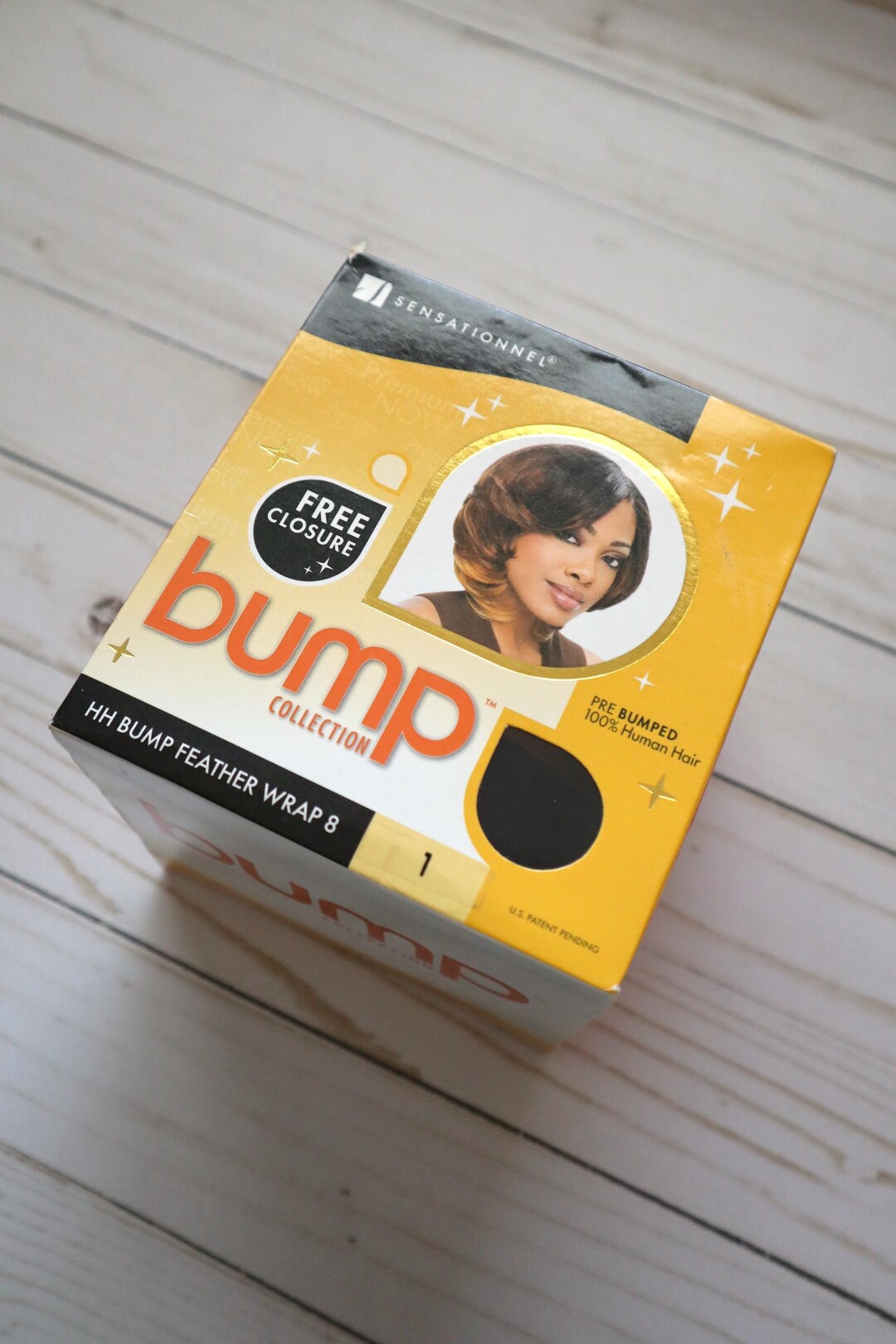 Sensationnel Bump Feather Wrap 8 Inch, Color 1, Premium Human Hair ...