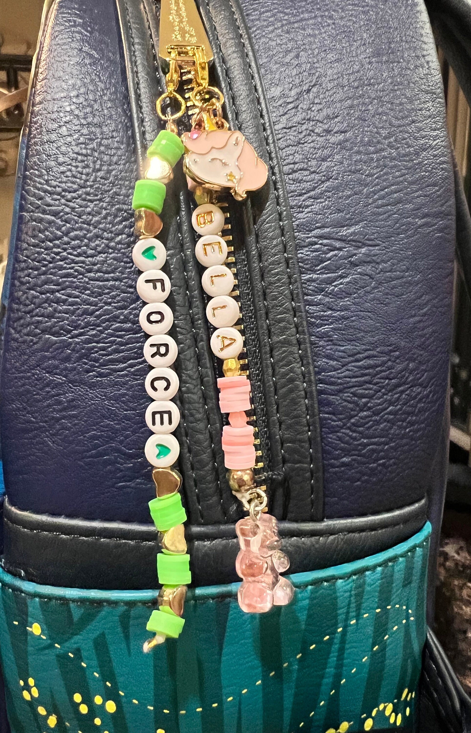 Disney World Themed Beaded Loungefly Backpack Park Bag Keychains ...