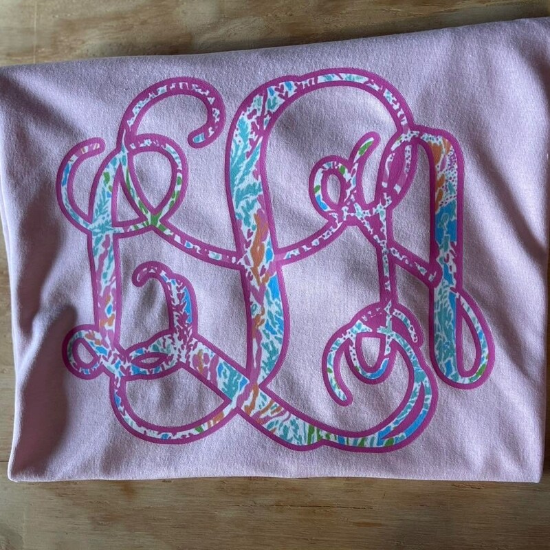 Monogram Tee - Etsy