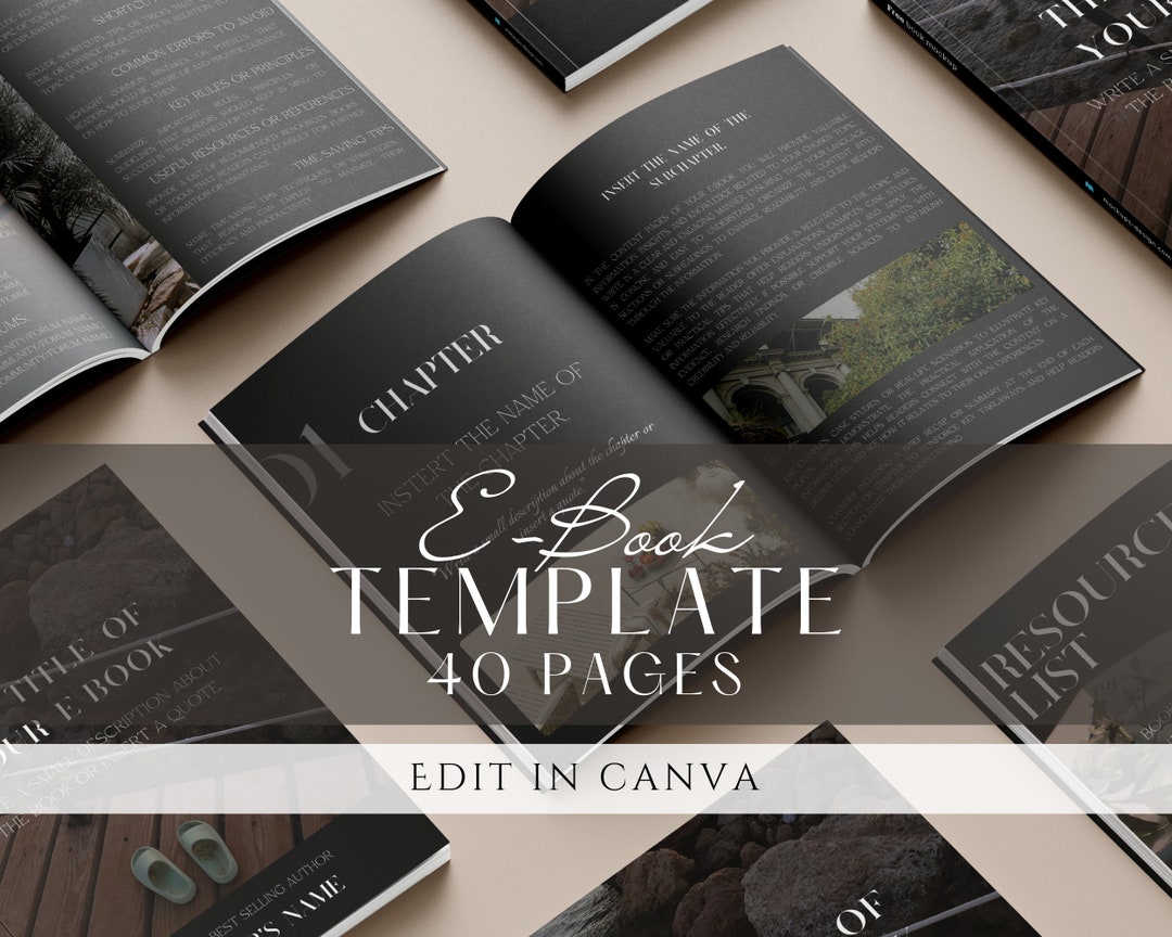 Complete E-book Template Bundle | Editable E-book Design | Couse ...