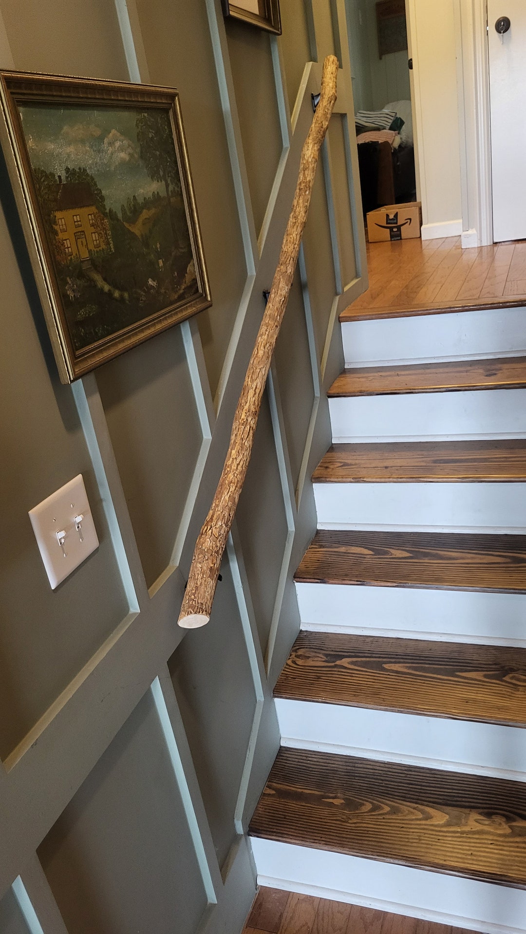 Real Wood Rustic Handrails - Etsy Australia