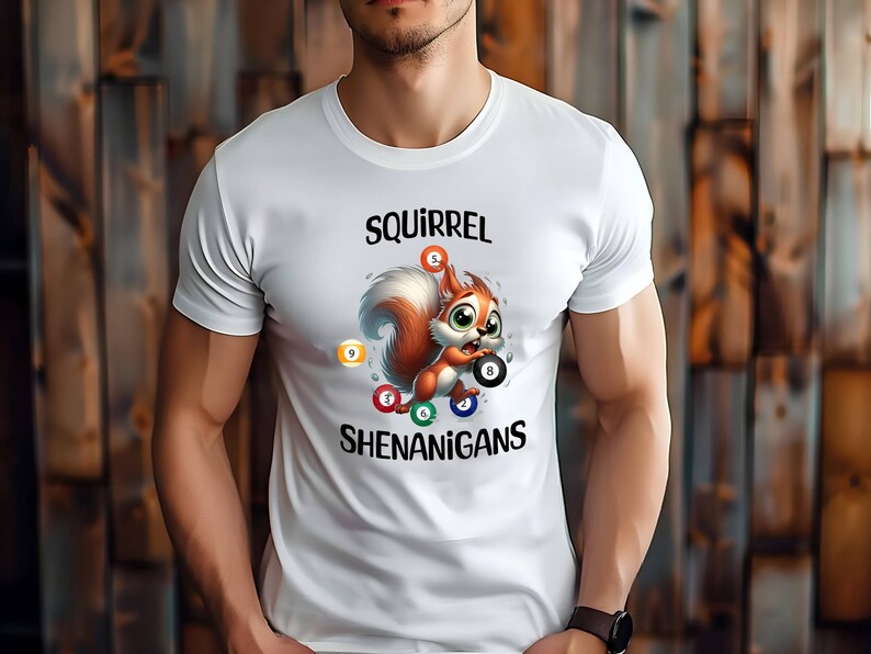Squirrel Billiards Shenanigans PNG, Funny Billiards Squirrel ...