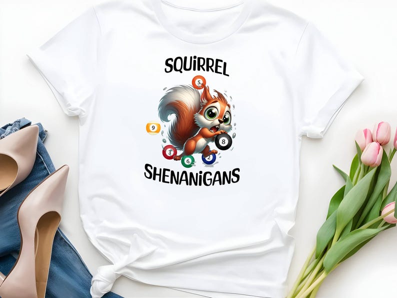 Squirrel Billiards Shenanigans PNG, Funny Billiards Squirrel ...