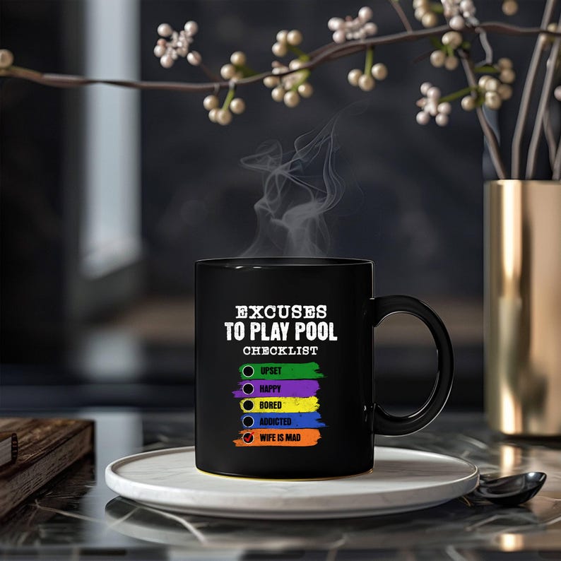 Pool Players Excuses PNG Sublimation Design Fun Billiards Graphic for T ...