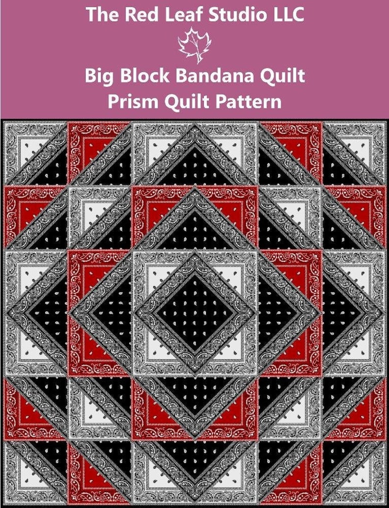Big Block Bandana Quilt Pattern Prism Quilt Pattern INSTANT DOWNLOAD - Etsy