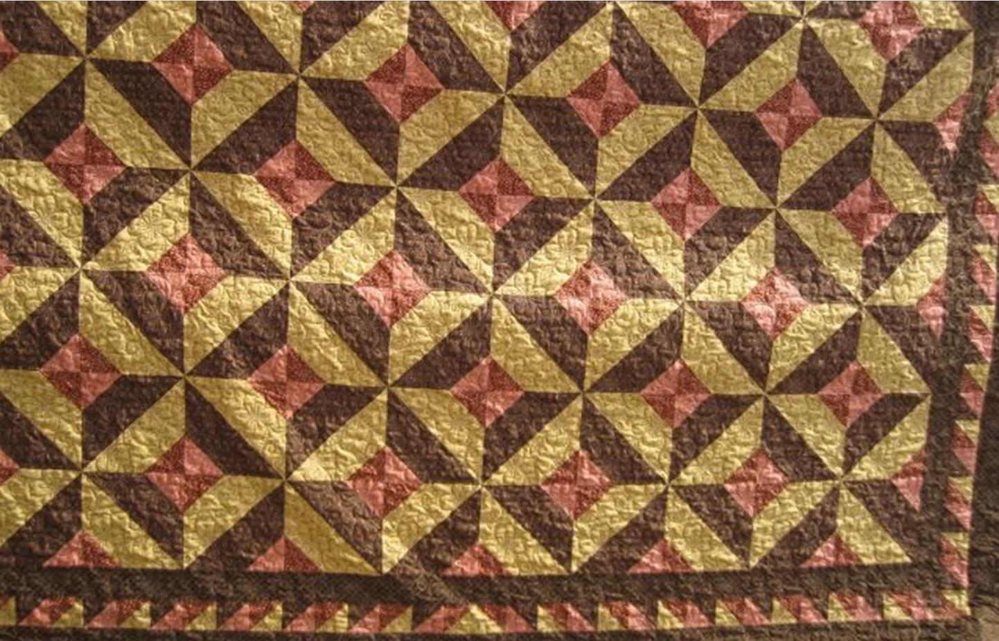 Chocolate & Cinnamon Quilt Pattern Twin Queen and King Sizes INSTANT ...