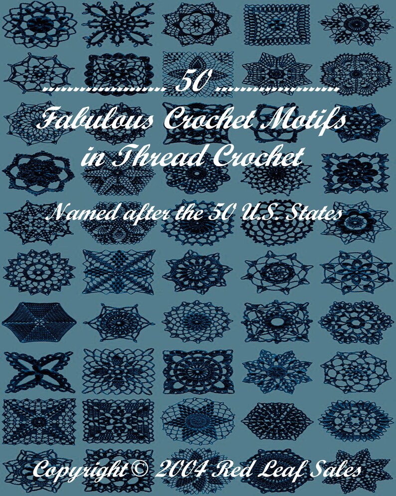 50 Fabulous Crochet Motifs in Thread Crochet INSTANT DOWNLOAD - Etsy