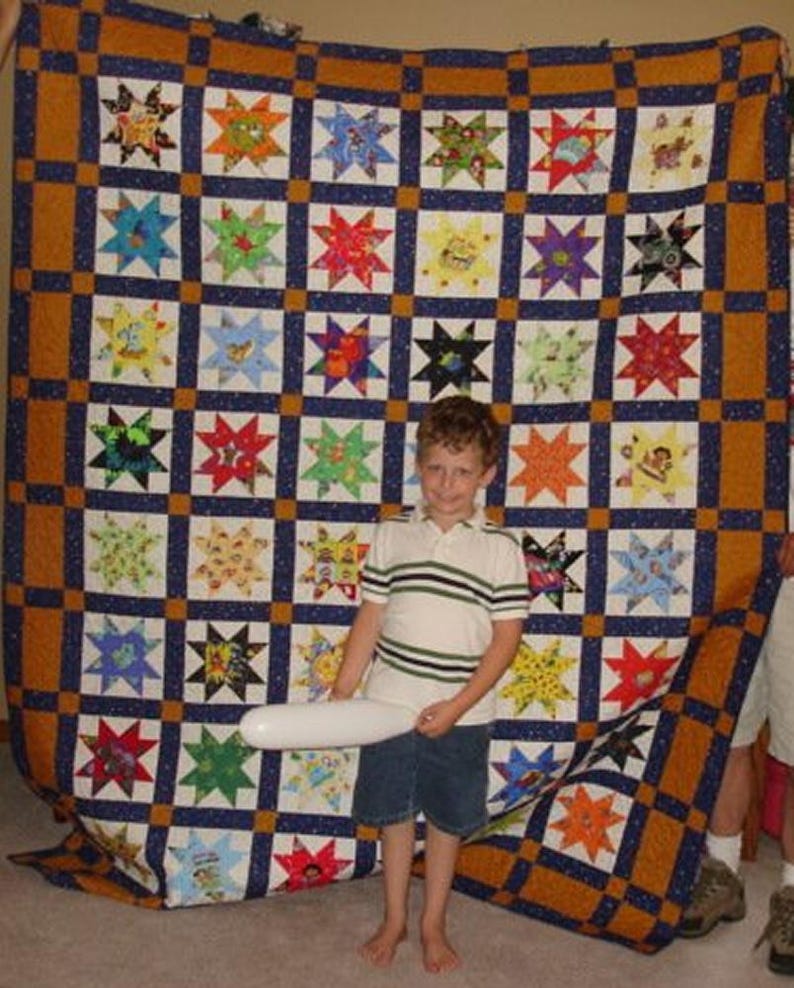 All Star I Spy Eye Spy Quilt Pattern Crib Toddler Throw and Twin Sizes ...