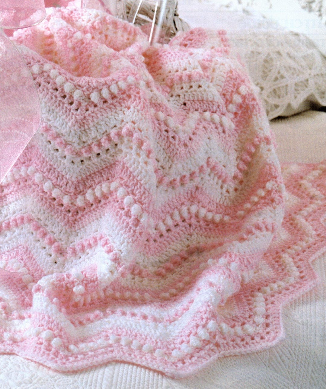Crochet Pattern Baby / Crib Blanket / Afghan - Adorable Baby Ripple ...