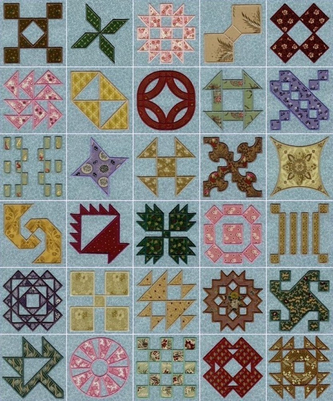 Amish Quilt Blocks Applique Machine Embroidery Designs INSTANT DOWNLOAD ...
