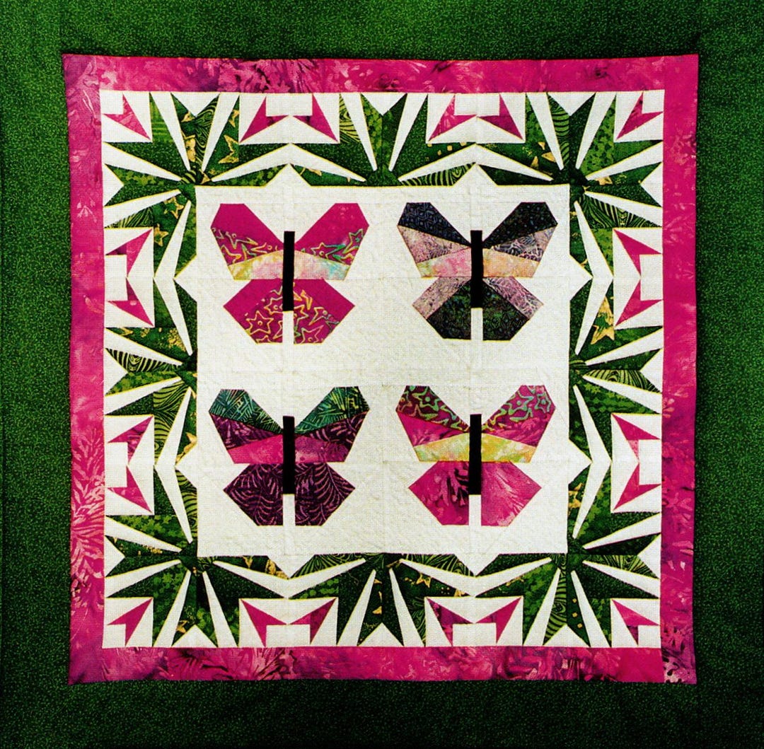 Quilt Pattern Bali Butterfly Wall Hanging - PDF Instant Digital ...
