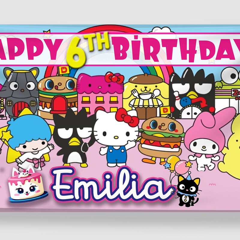 Hello Kittys Banner - Etsy