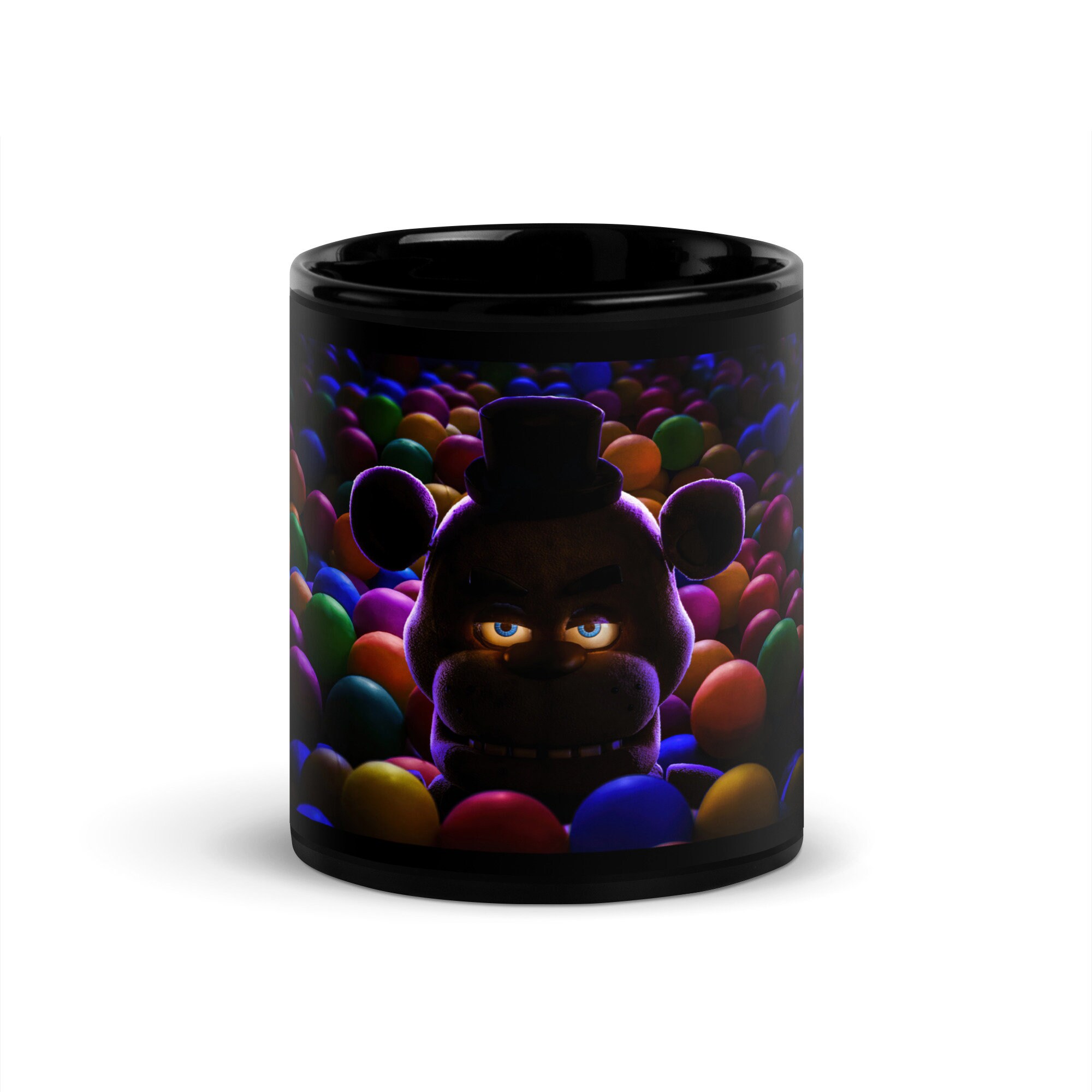 Five Nights at Freddy's Fazbear Black Glossy Mug - Etsy UK