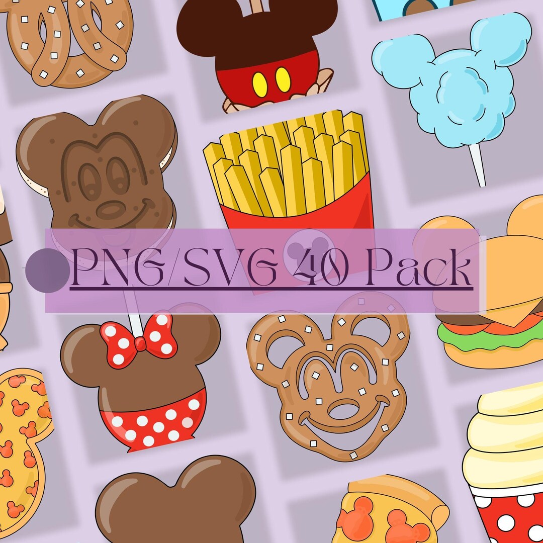 40 Snack Svg Png Files for Cricut or Silhouette Clipart, Magical Snacks ...