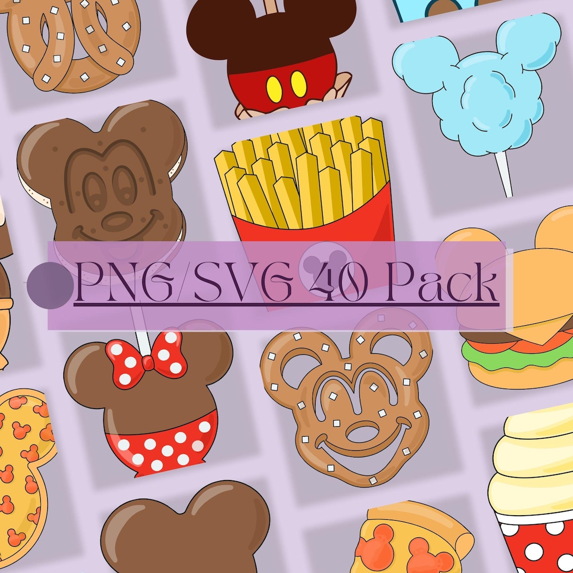 40 Snack Svg Png Files for Cricut or Silhouette Clipart, Magical Snacks ...