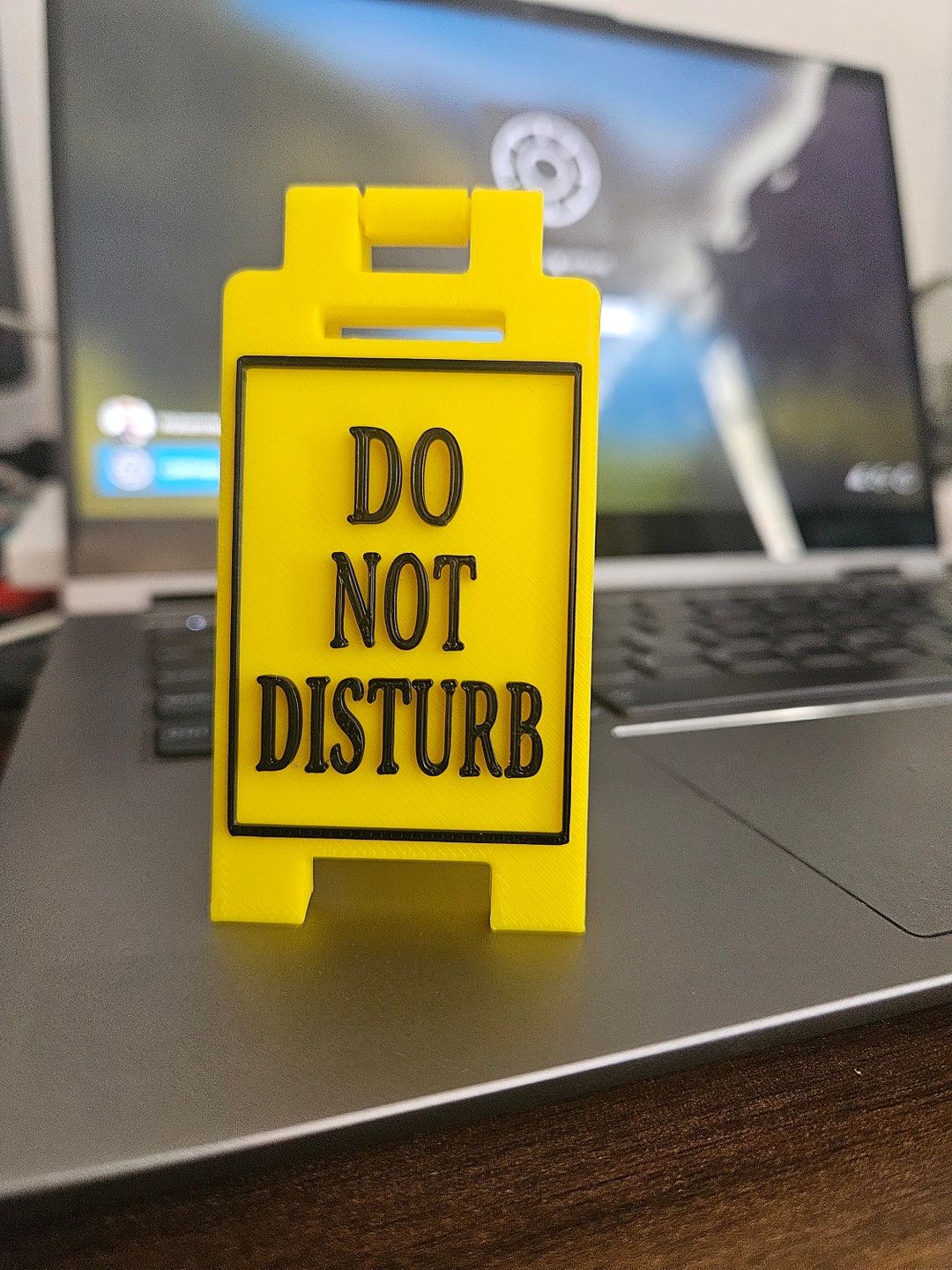 Personalized Mini Floor Sign - 3D Printed - Office Desk Decor - Desktop ...