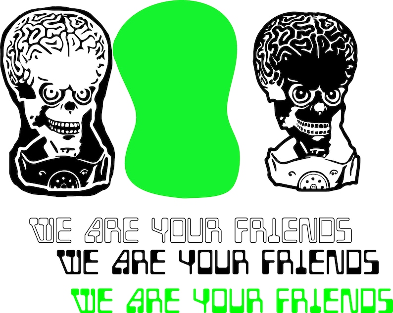 Mars Attacks! SVG Cut File - Etsy