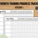 Weight Lifting Tracker, Workout Log, Strength Training Progress ...